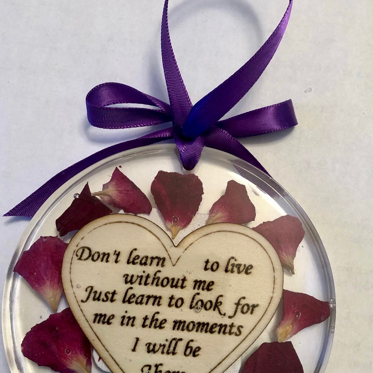 Resin Memorial christmas decorations – Prairiecnc